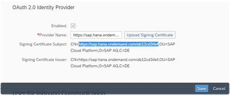 Create Oauth Communication System And User · Issue 2948 · Sap