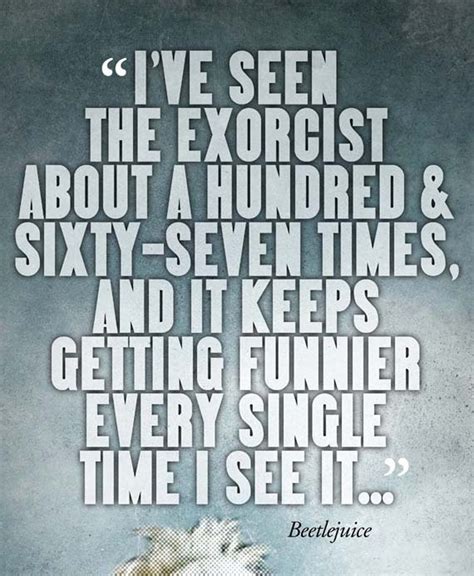 Beetlejuice Excorsist Quote Poster 12x18 Etsy
