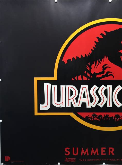 Jurassic Park 1993 Advance Uk Quad The Poster Collector