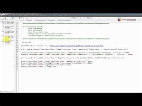 UFT QTP Sychronization Video Lecture Automation Training With HPE Unified Functional