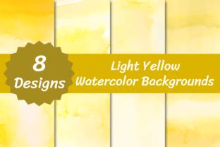Light Yellow Watercolor Backgrounds Graphic By Vycstore · Creative Fabrica