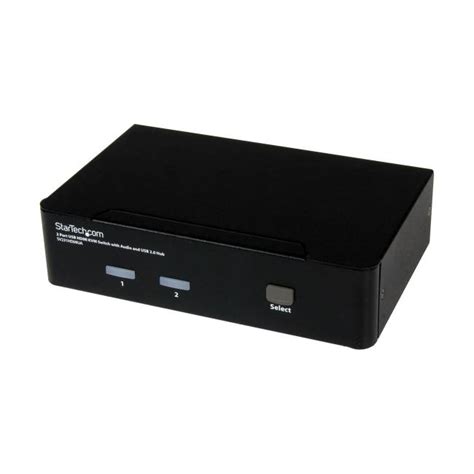 Startech 2 Port Usb Hdmi Kvm Switch With Audio And Usb 2 0 Hub