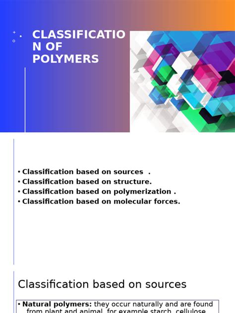 Classificatio Nof Polymers Pdf