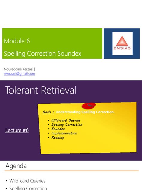 6 Spelling Correction Soundex Pdf Search Engine Indexing Information Retrieval