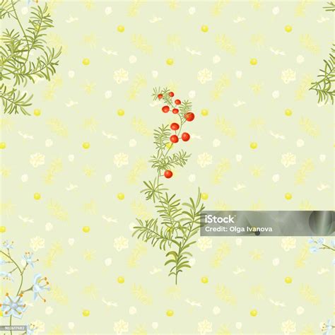 분 지 흰색 파란색 꽃 붉은 딸기 녹색 배경 패브릭 벽지 포장지 빈티지에 대 한 디지털 그리기 그림에 벡터 사각 꽃 원활한 소규모 패턴 가을에 대한 스톡 벡터 아트 및 기타