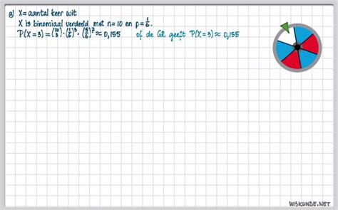 Video Vwo 5 12e Editie Opgave 24 92 De Binomiale Verdeling