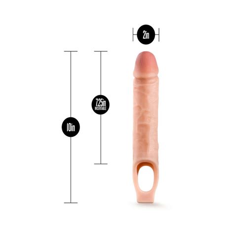 Performance 10 Inch Cock Sheath Penis Extender Vanilla Shop