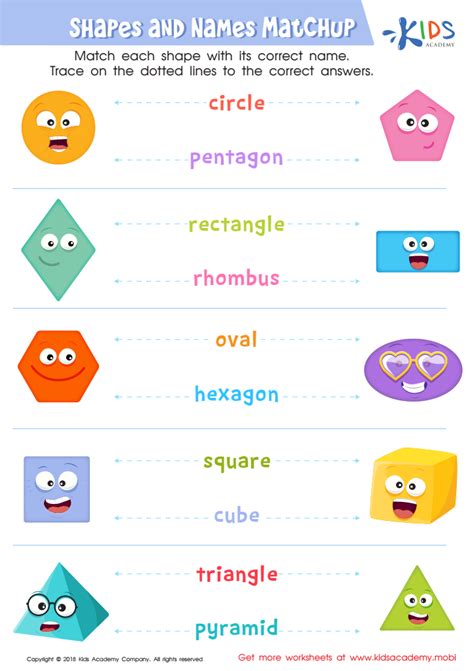 Naming Shapes Worksheet Plane Shapes The Curriculum Corner 123