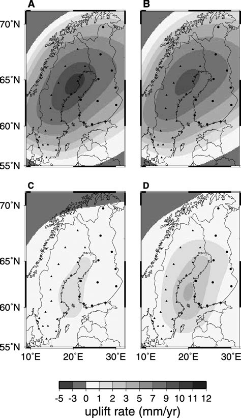Forward Predictions Of The Radial Component Of Present Day Crustal Download Scientific Diagram