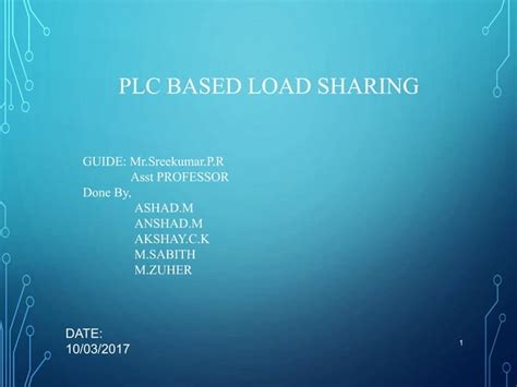 Plc Based Load Sharing Pptx