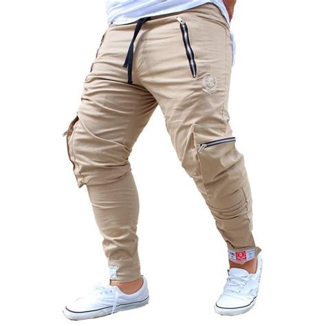 Calça Jogger Masculina Bege Cargo Streetwear Bege Netshoes