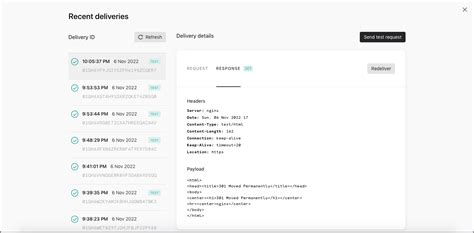 what is the webhook response erorr 301 permnantly moved community