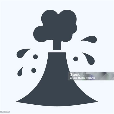 아이콘 화산 폭발 기후 변화 기호와 관련이 있습니다 글리프 스타일 심플한 디자인 편집 가능 간단한 그림 개체 그룹에 대한 스톡 벡터 아트 및 기타 이미지 Istock