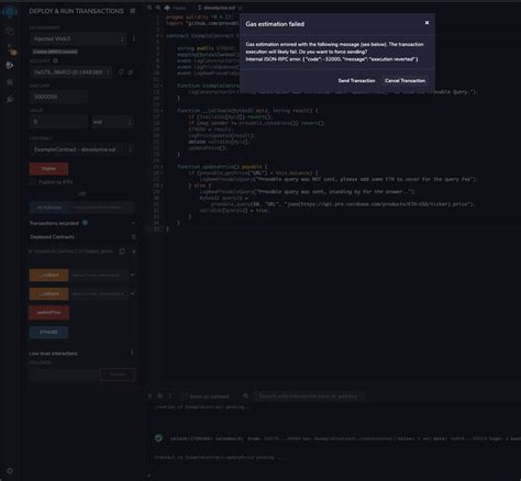 Gas Estimation Failed In Remix With Matic Or Bsc Eth Testnet Works