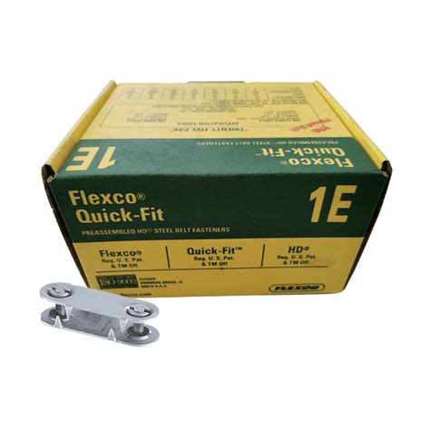 Flexco 1e Bolt Solid Plate Fastener Box 20002 Mds