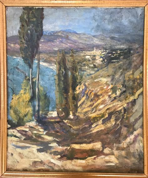 Proantic Clovis Cazes 1883 1918 Mediterranean Landscape Circa 1900