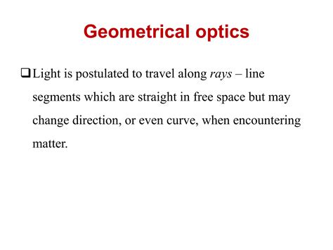 Optics Basics Concepts Pptx