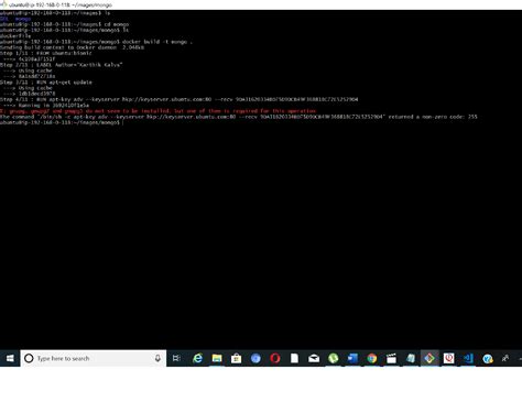 Docker Build Error For Mongodb Binsh 1 Sudo Not Found · Issue 520 · Qt Devops