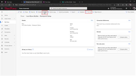 Installation Powerapps Icon Menu Builder V2