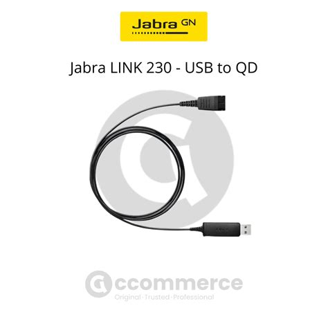 Jabra LINK 230 USB To QD Cable Accommerce