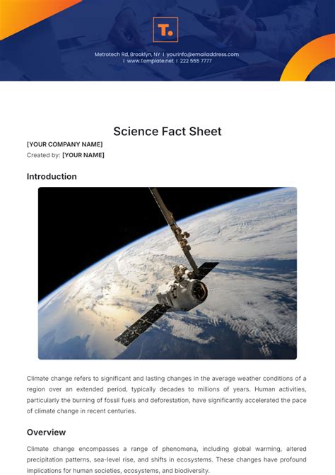 FREE Fact Sheet Templates Blank Fact Sheet Template Your Guide To