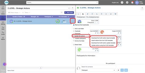 import an xls action plan perfony