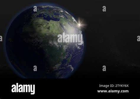 A Seamless Looping 3d Animation Of The Earth Rotating The Earth