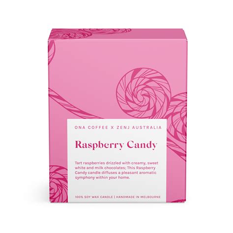 Raspberry Candy Candle Ona Coffee