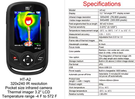 printerdoctor.com/Thermal Imaging Digital Camera HT-A2 $449.98