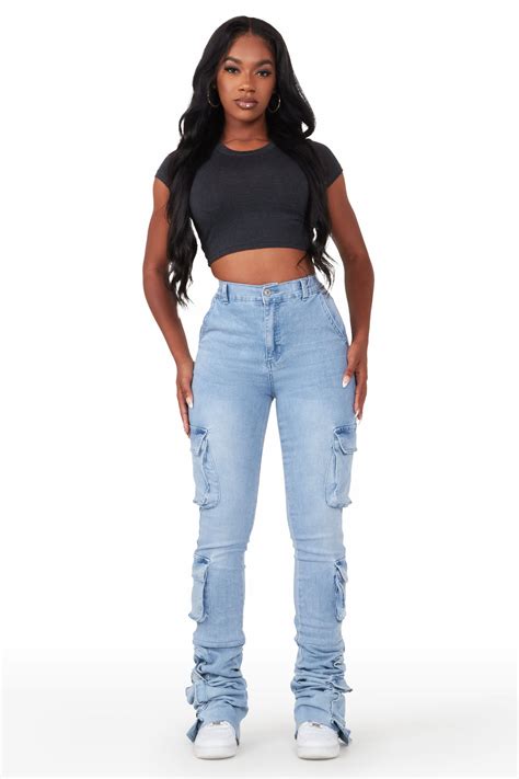 Womens Stacked Jeans Rockstar Original