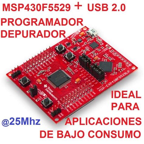 Msp430f5529 25mhz Launchpad Usb 2 0 Makerelectronico