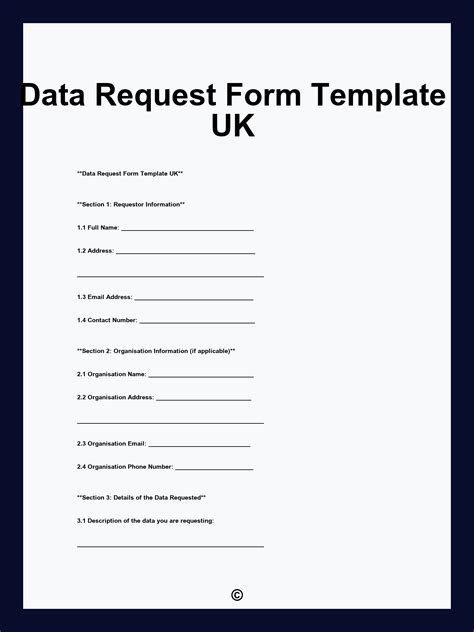 data request form template uk
