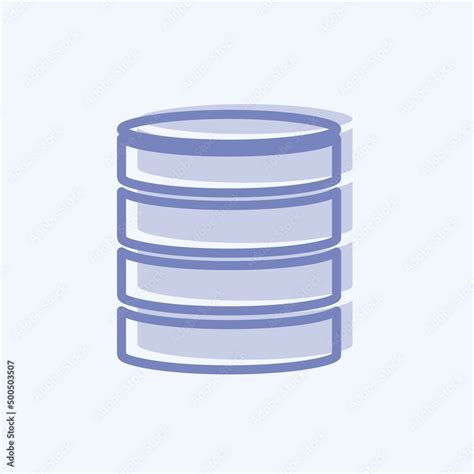 icon unstructured data suitable for data analytics symbol two tone