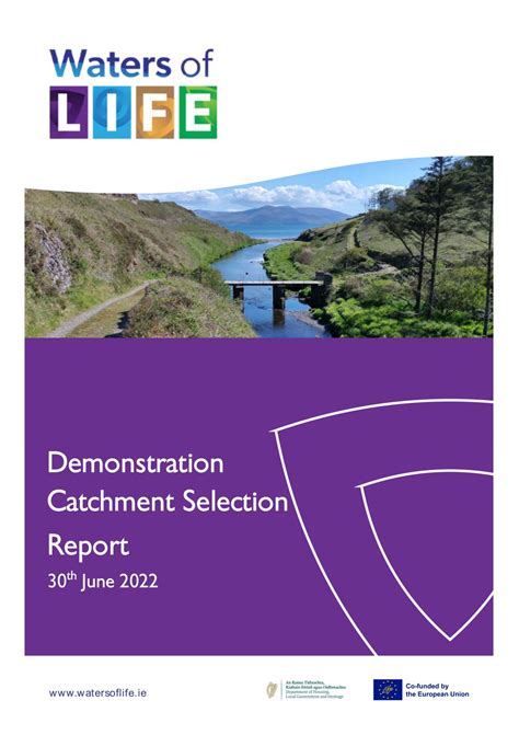 Catchment Selection Report Published Waters Of Life