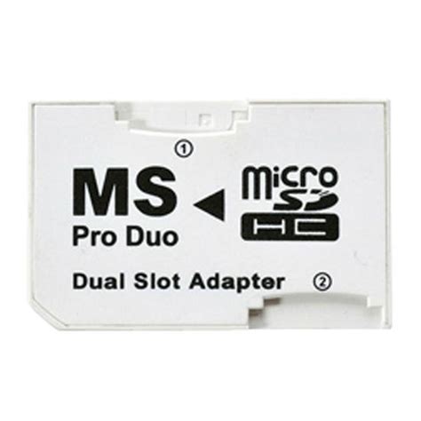 MicroSD to Memory Stick Pro Duo Adapter Dual slot - W-CA-002 - oem ...