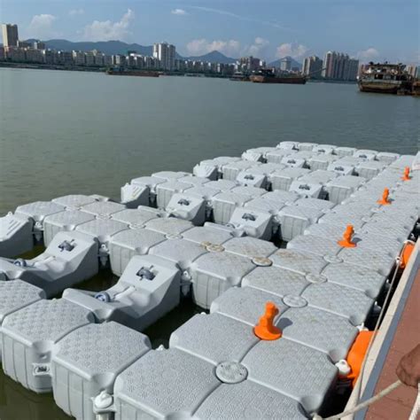 manufacturing jetski floating dock cubes grey plastic floating walkway