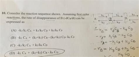 Solved Consider The Reaction Sequence Shown Assuming Chegg