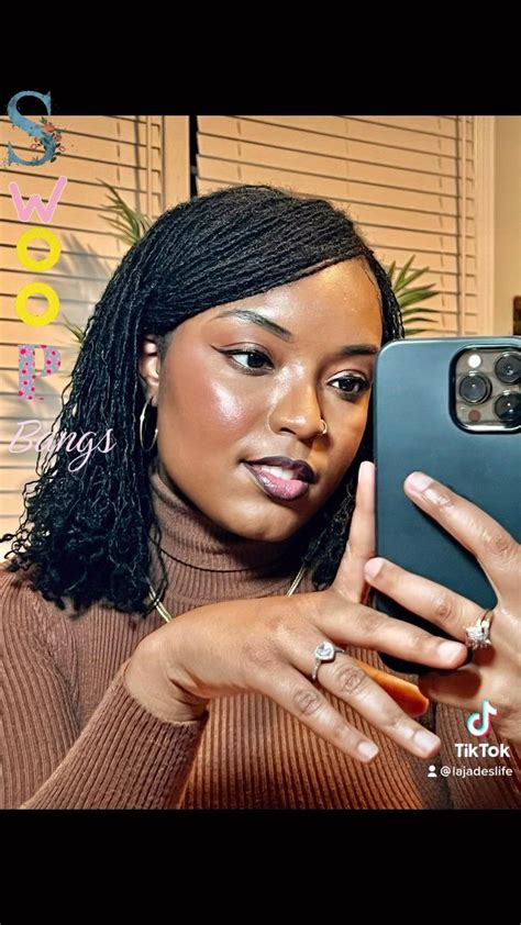 Swoop Bangs On Sisterlocks Natural Hair Styles Hair Styles Hair