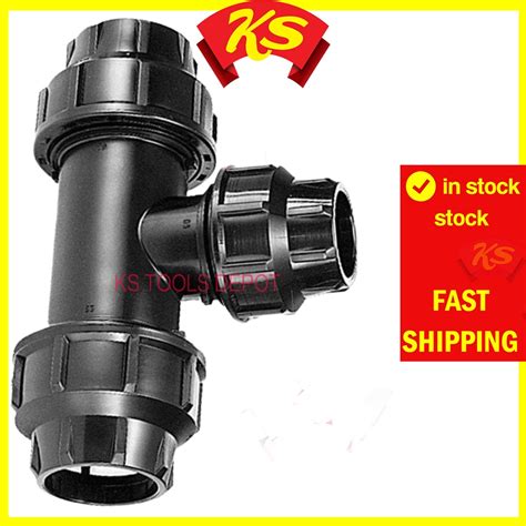 Sirim Poly Reducing Tee Fittings Pp Poly Water Polypipe 90mm X63mm