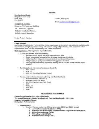Roushan Gupta Resume CV DOC Freelance Writing Content Production