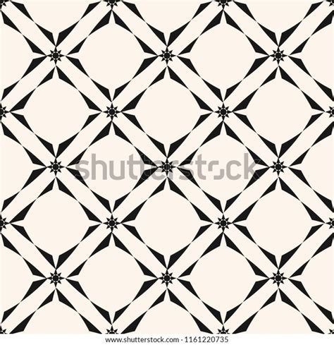 Geometric Grid Seamless Pattern Vector Black Stock Vector Royalty Free