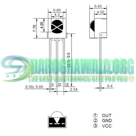 Arduino IR Receiver 3 Pin 38khz Receiver In Pakistan