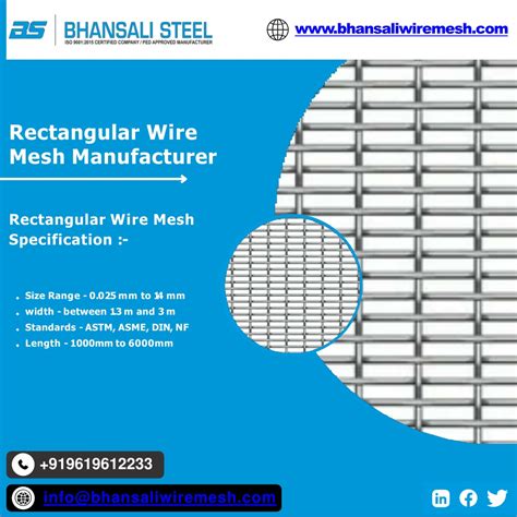 Ppt Wire Mesh Double Crimped Rectangular Square By Bhansali