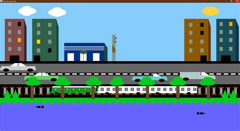 Github Mahmodulratul Smart City View With C And Glut A City View Created With C Language