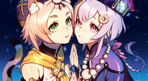 Diona And Qiqi Genshin Impact Art Wallpaper HD Games K Wallpapers Images And Background
