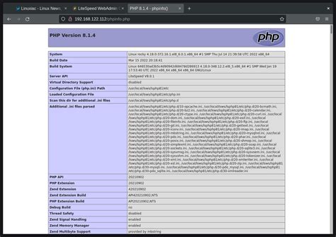 Install Openlitespeed With Php 8 On Rocky Linux 8 Almalinux 8