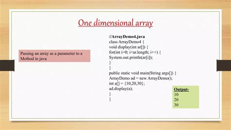 Lecture 7 Arrays PPTX