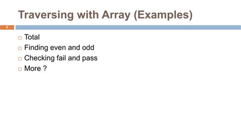 Array Operationspptxdata Structure Array Indsa Ppt