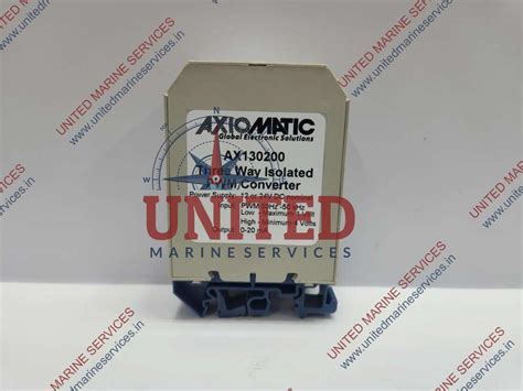 Axiomatic Ax130200 Three Way Isolated Pwm Signal Converter United Marine Services