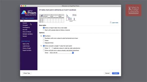 How To Begin A New Project In GraphPad Prism YouTube